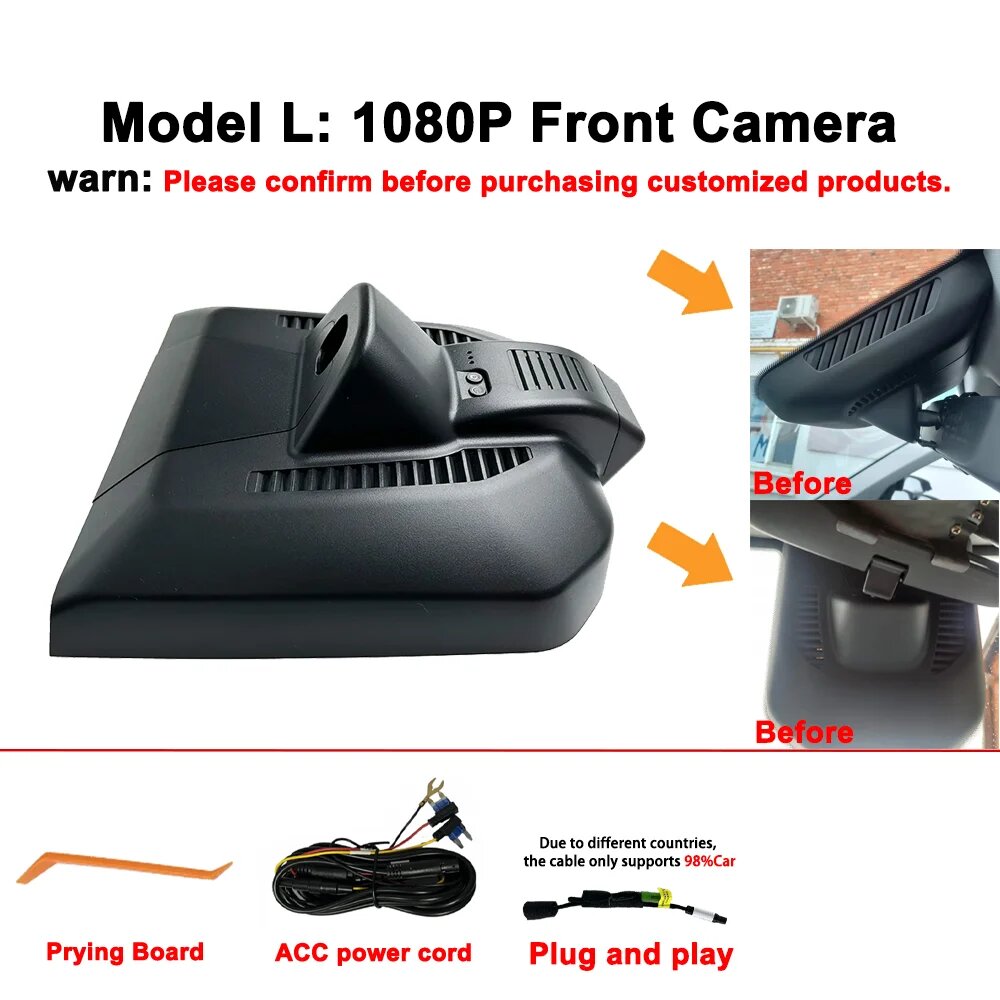 4К HD-даш-камера, которая легко подключается и работает сразу предназначена для Geely Atlas pro, Boyue L. Это автомобильный видеорегистратор с функцией Wi-Fi и мобильным приложением для управления, 1080P Front Cam, Другой