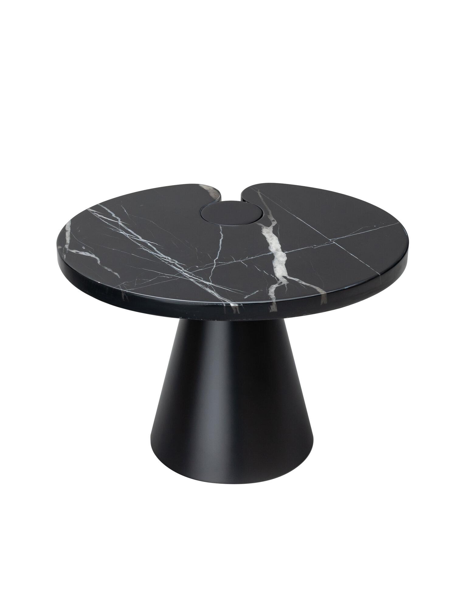 Приставной стол Macon, Столешница - натуральный мрамор, Основание - металл с гальваническим покрытием,