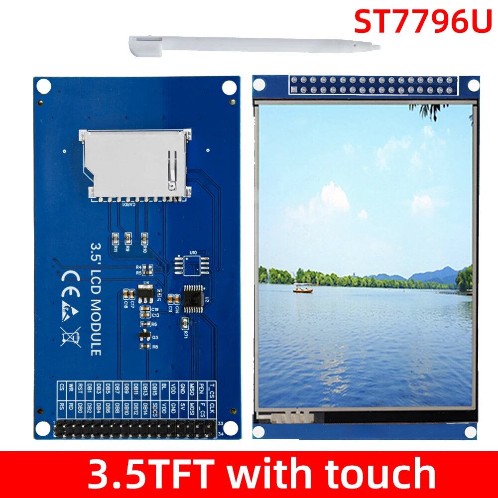 3.5" TFT ST7796U LCD с тачскрином