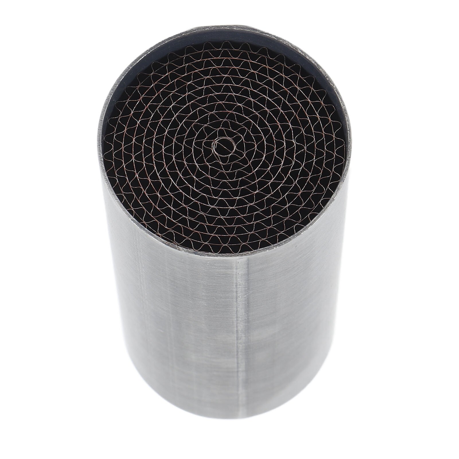 Катализатор выхлопной трубы мотоцикла из нержавеющей стали, передний средний глушитель, катализатор, универсальный для мотоцикла, 48x100 мм/1,88x3,93 дюйма