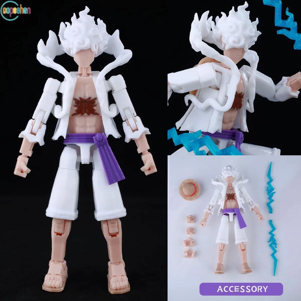 Фигурка Lucky Dummy 13(Luffy Nika-14cm), 3D-печатный подвижный манекен, 20 шарнирных суставов, для художников и анимации, подарок