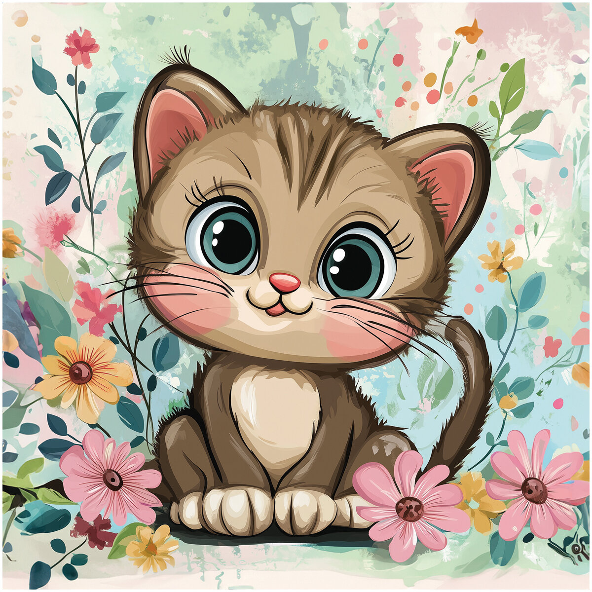 Пазл ТРИ совы "Милый котёнок", от 3 лет, 16 деталей, картон переплетный