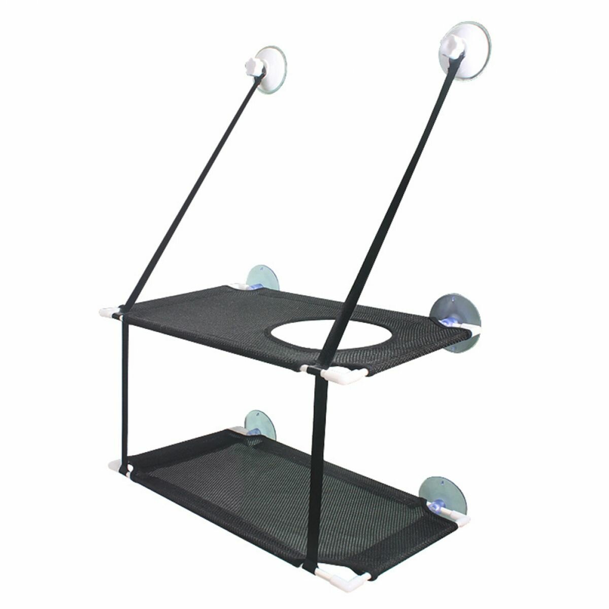 Двухслойный Гамак Для Кошачьего Окна Насест Для Кошачьего Окна С Сильными Присосками Кошачий Гамак для Окна Kitty Sunny Seat