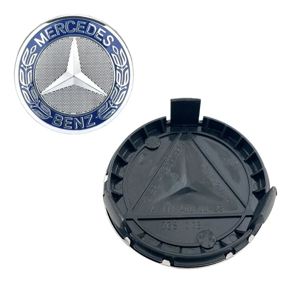 4 шт, 75 мм, центральная крышка ступицы колеса автомобиля для Mercedes Benz W204 75mm Dark Blue