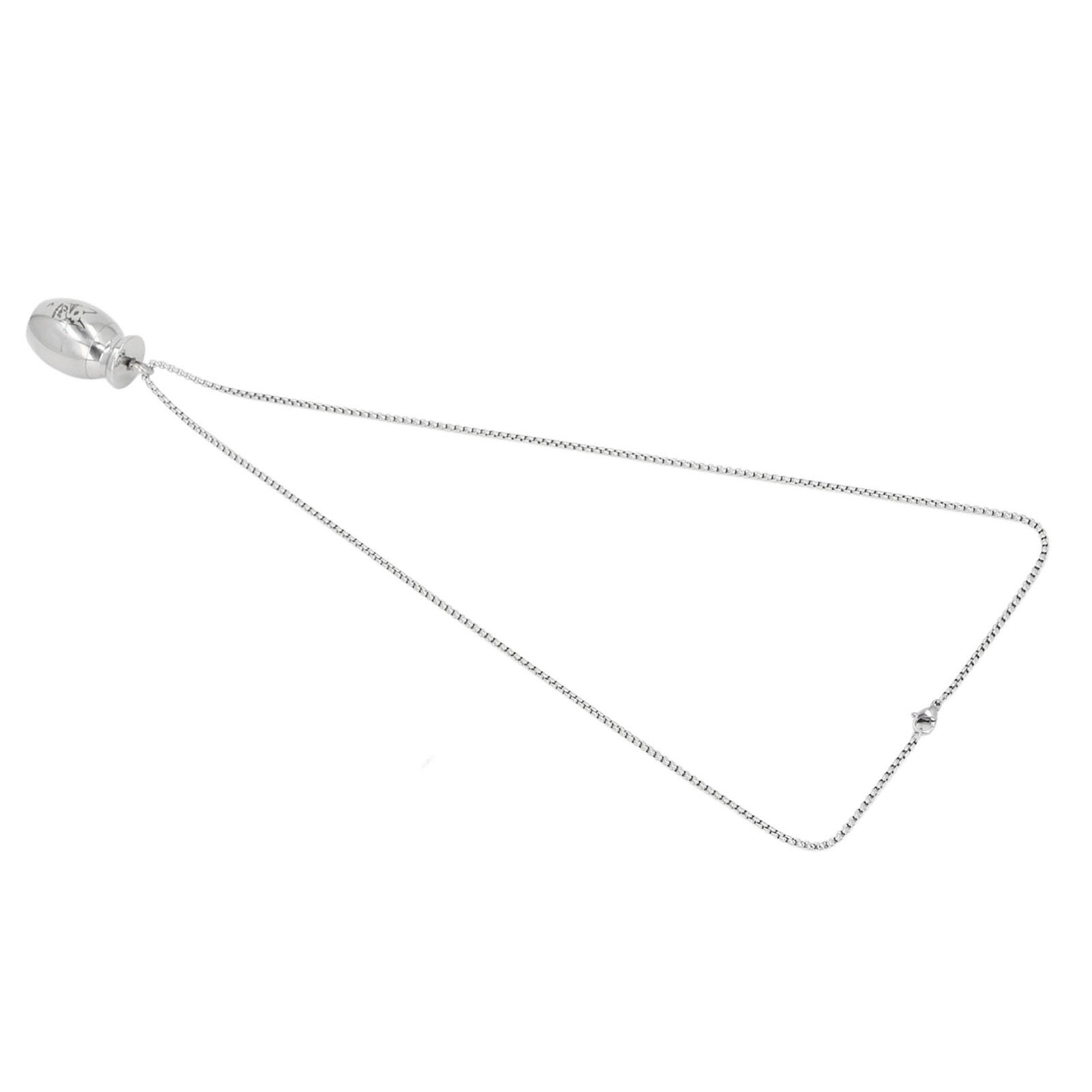 Ожерелье в виде урны для домашних животных для собак и кошек с сумкой для хранения из нержавеющей стали, небольшой кулон в виде пепла для домашних животных, памятный подарок для работы, школы, большой размер: 28 X 20 мм / 1,1 X 0,8 дюйма