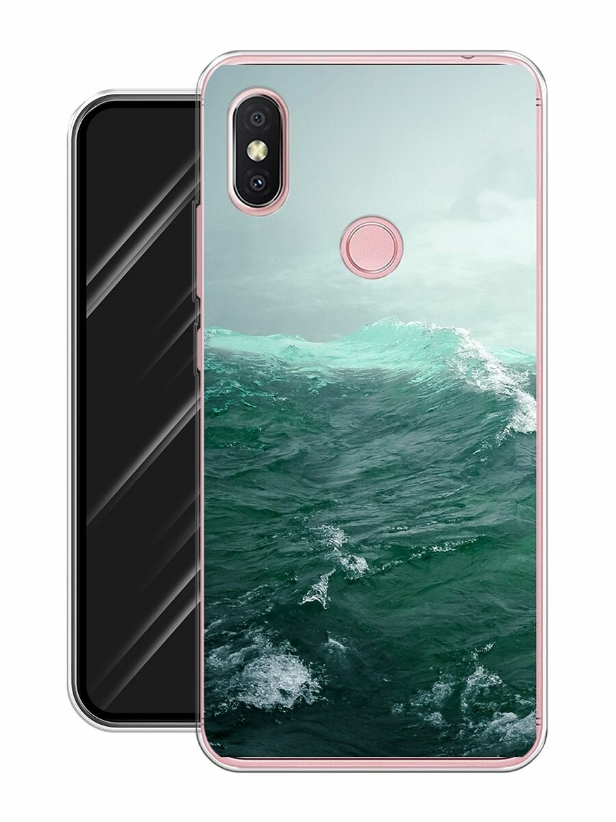 Чехол на Xiaomi Redmi S2 (Redmi Y2) / Сяоми Редми С2 (Редми Y2) с принтом "Волны 12" — фото 1