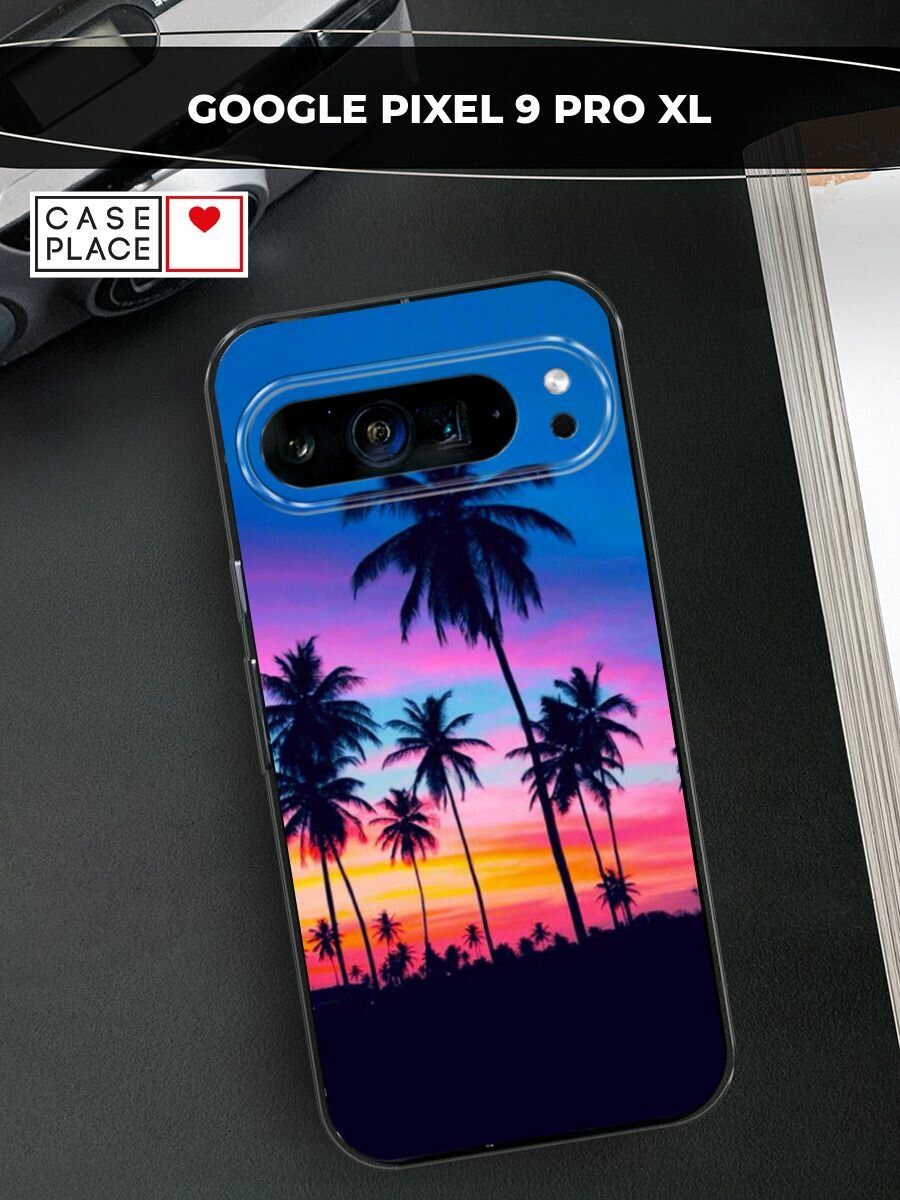 Чехол на Google Pixel 9 Pro XL / Гугл Пиксель 9 Про XL с принтом "Закат 5"