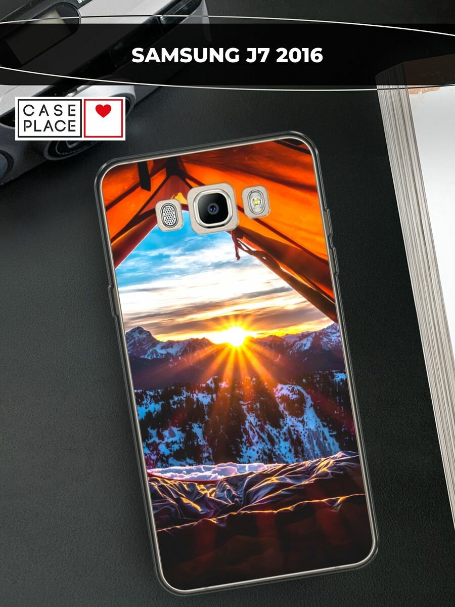 Чехол на Samsung Galaxy J7 2016 / Самсунг Галакси Джей 7 2016 с принтом "Горы 7"