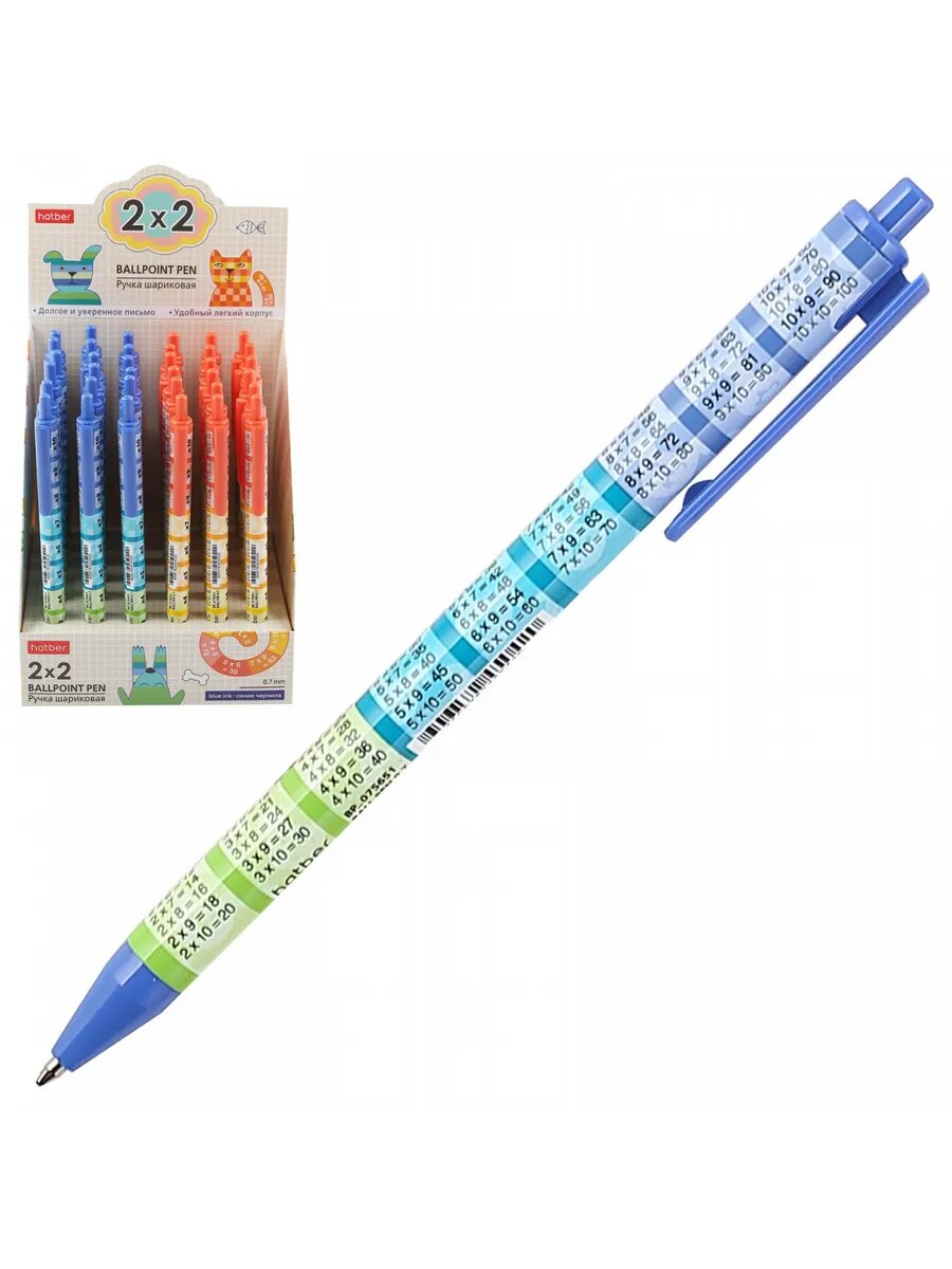 Ручка детская автоматическая шариковая синяя 1 шт