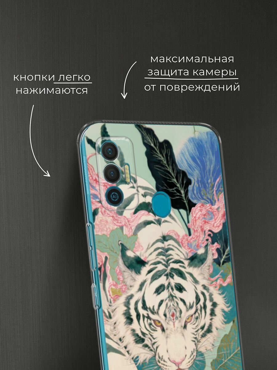 Чехол на Tecno Spark 7 / Техно Спарк 7 с принтом "Охотник" — фото 1