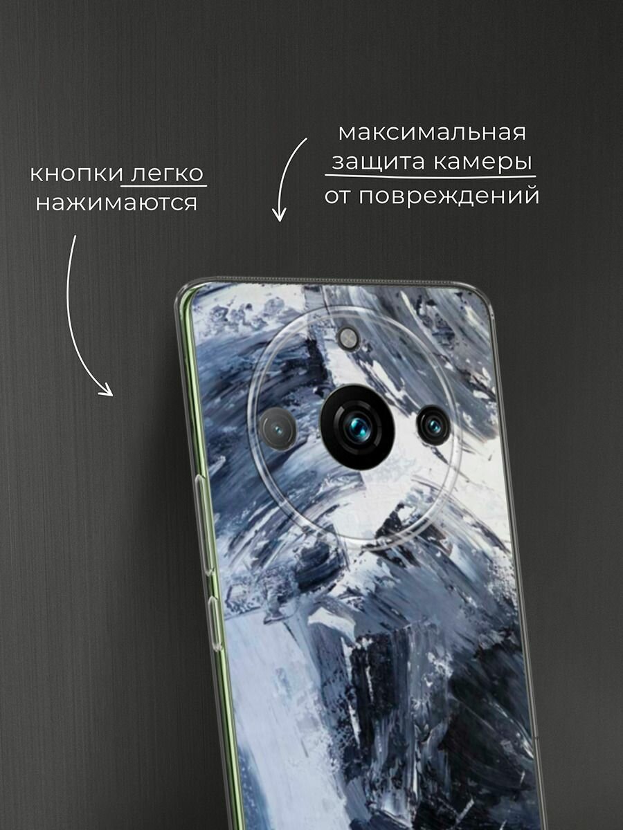 Чехол на Realme 11 Pro / Реалми 11 Про с принтом "Абстракция живопись" — фото 1