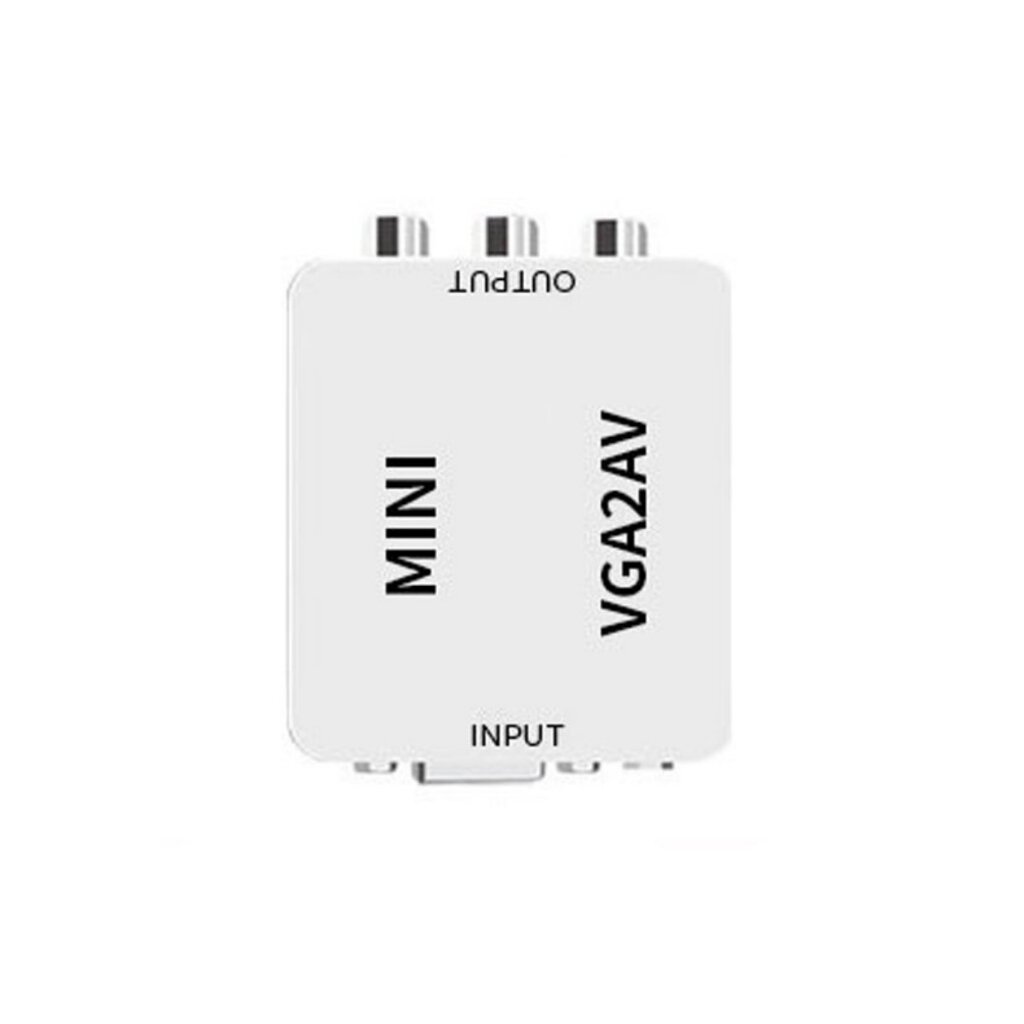 Конвертер 3RCA в VGA с поддержкой вывода видео и звука 1080P для HDTV-монитора-проектора