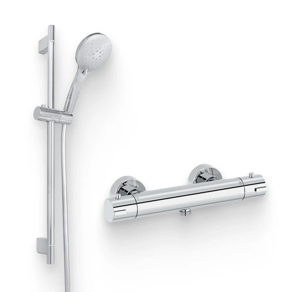 Душевой комплект Термостат Jacob Delafon Brive E24334-CP, для душа / Гарнитур Salute