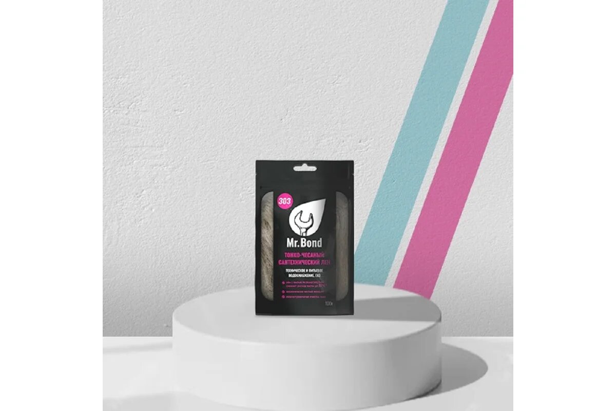 Mr.Bond сантехнический лён MB5030300100 303 - нить для герметизации резьбовых соединений