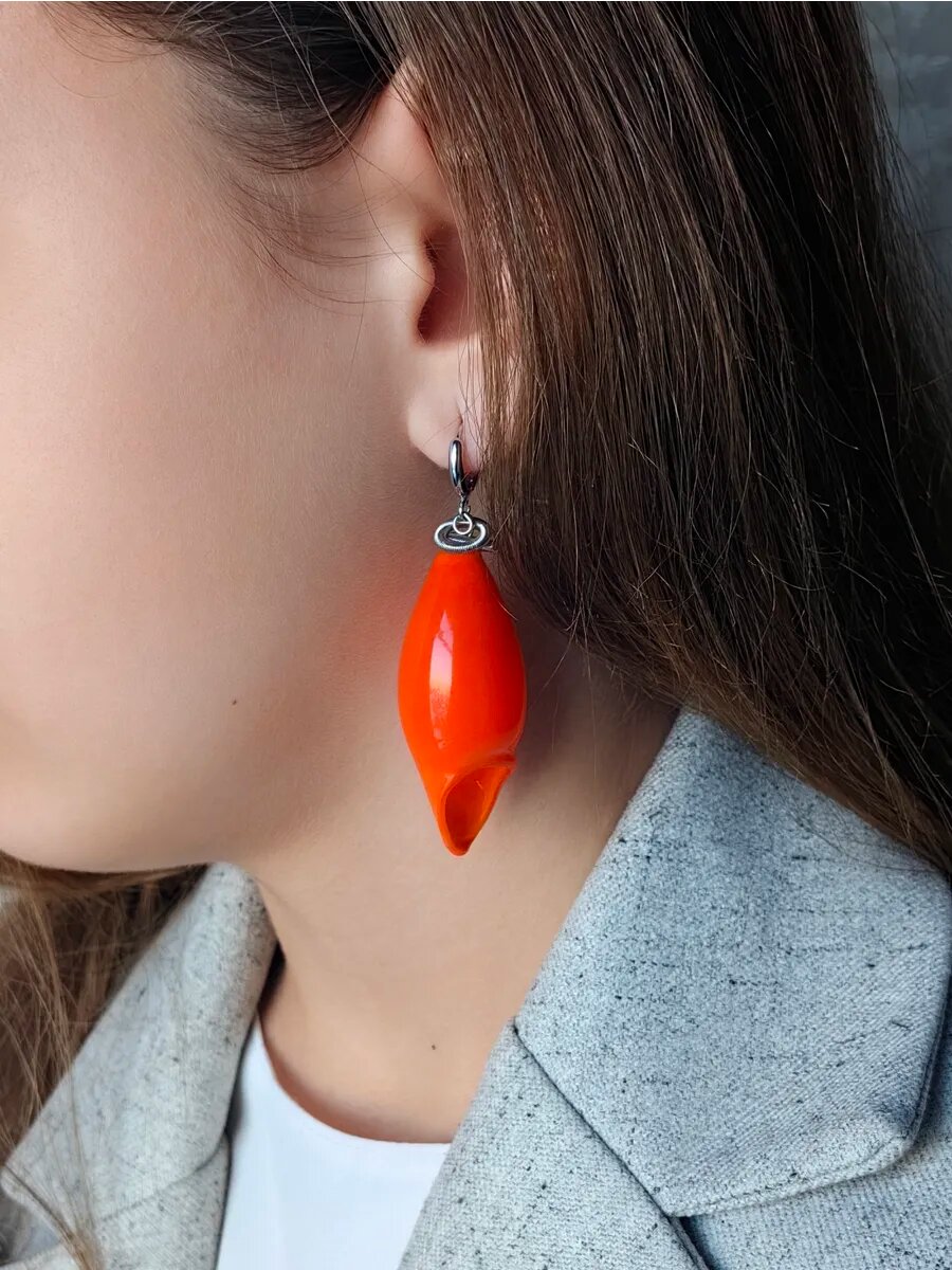 Серьги, муранское стекло, стекло