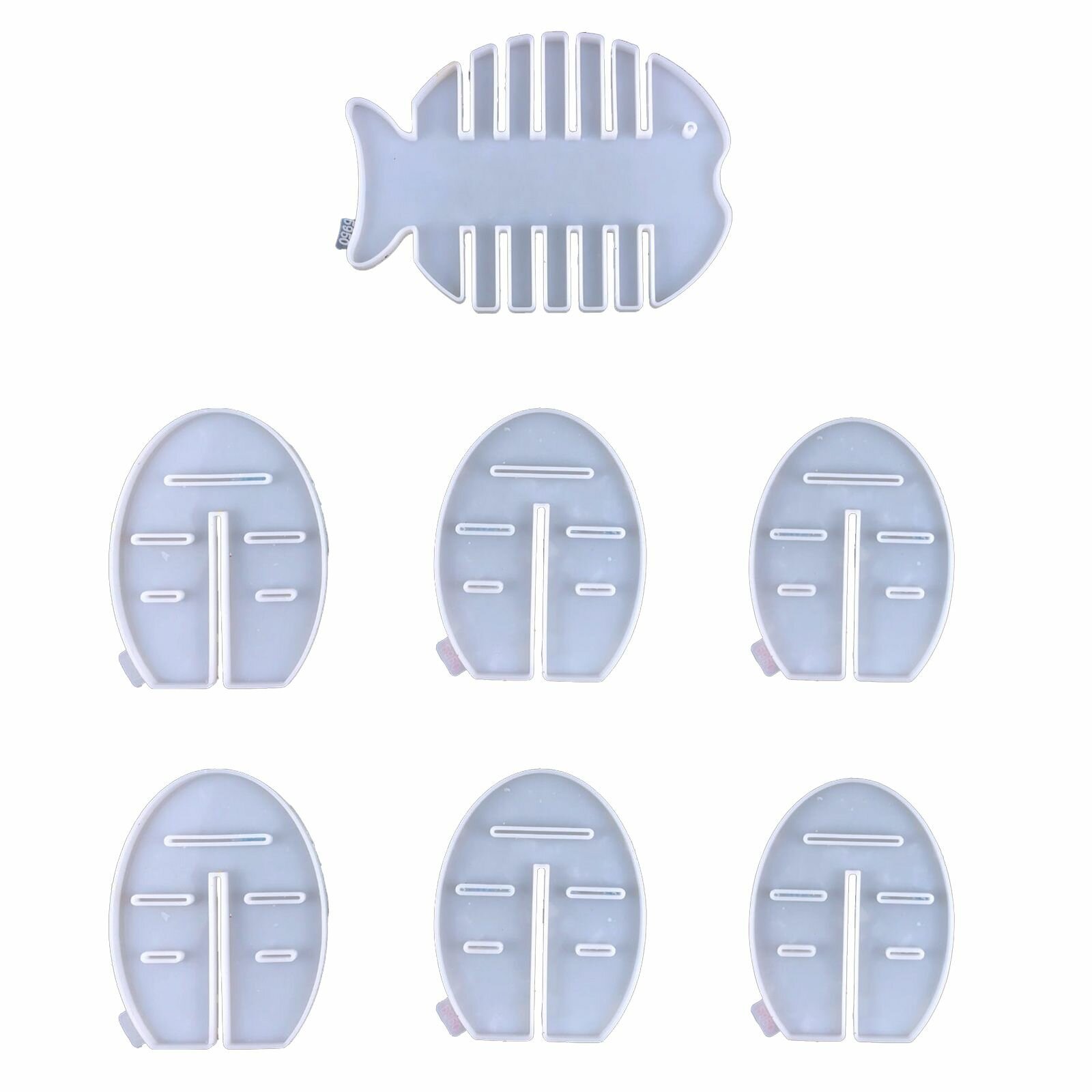 Силиконовая форма для подставок "Маленькая рыбка" - прозрачная