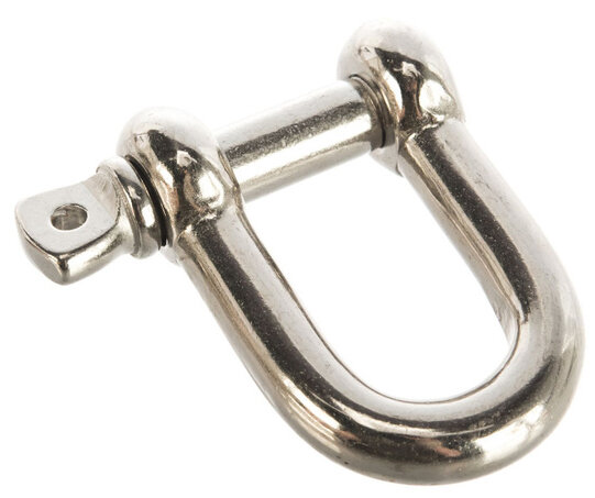 Скоба такелажная М10 (1шт) прямой тип цинк, А01744