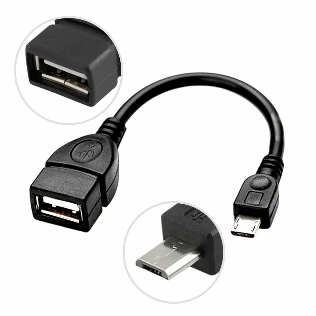 2 кабеля для передачи данных micro usb OTG