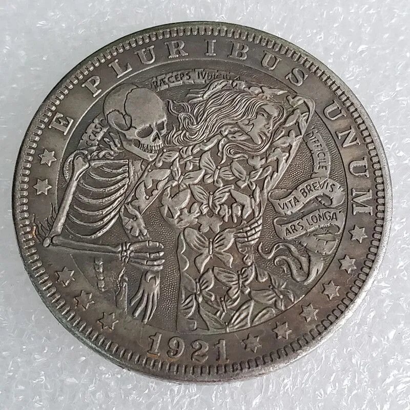 Монета America 1921 Wanderer One Dollars (Бабочка)