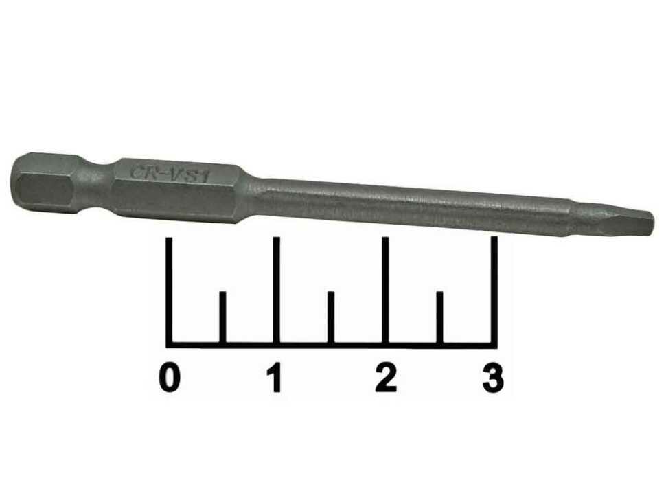 Бита R1 75мм (CR-V) Robertson (квадрат)