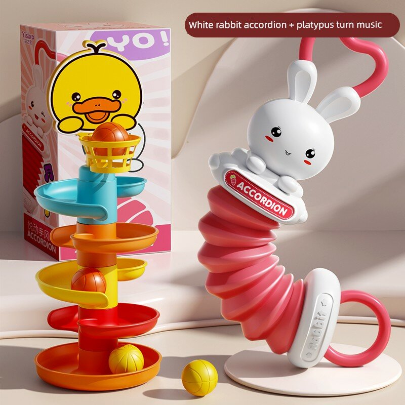 Детский аккордеон Geqi, игрушка-аккордеон для малышей, мини-музыкальный инструмент, развивающая игрушка для детей