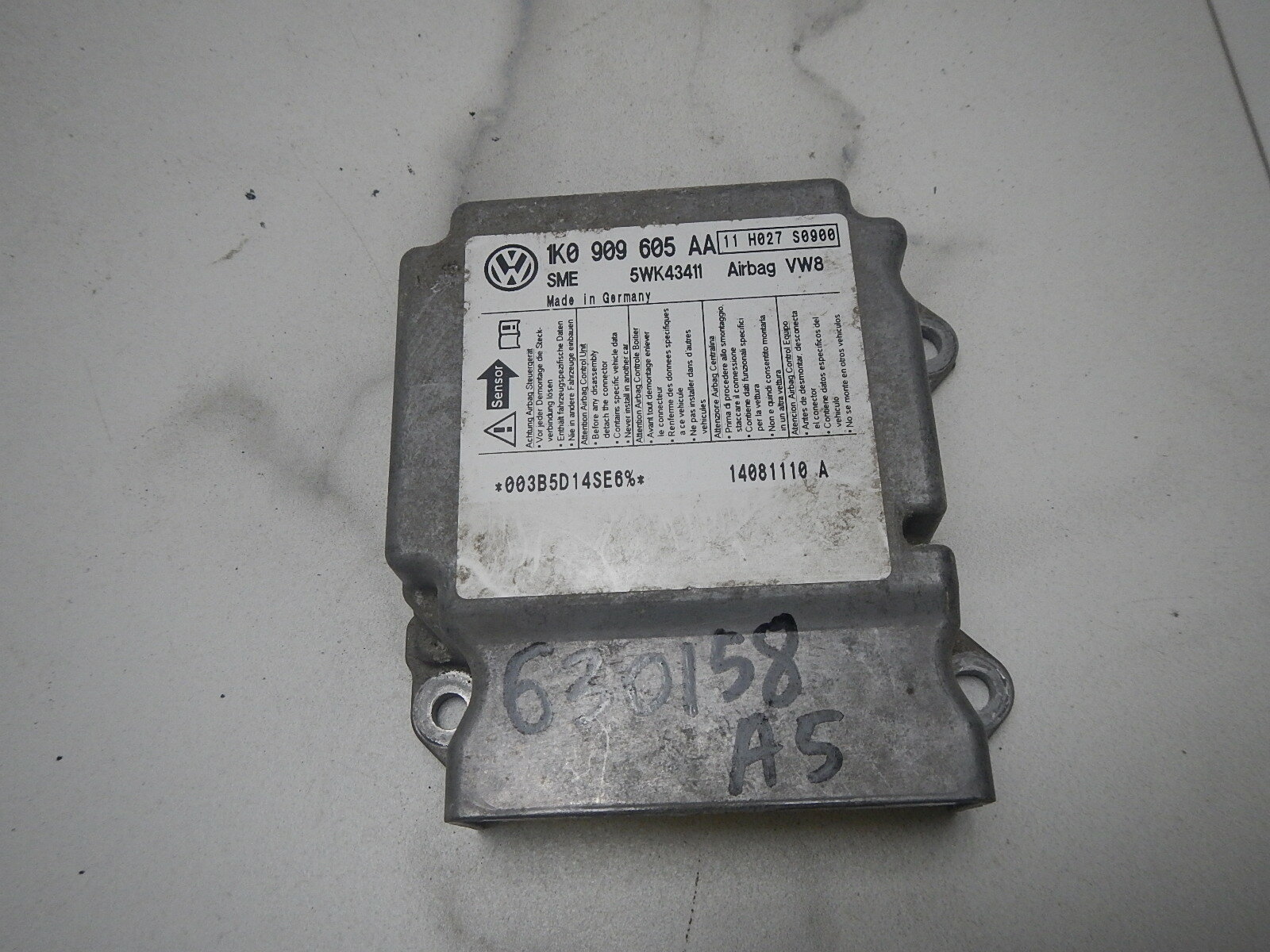 Б/У Блок управления AIR BAG, Skoda (Шкода)-OCTAVIA A5 (1Z) (04-) SKODA OCTAVIA A5 (1Z) (04-) Без видимых повреждений. 63...