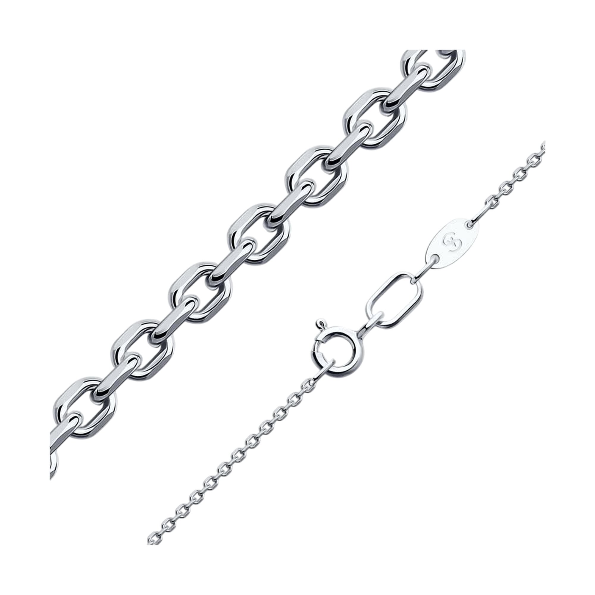 Цепь белое золото, 585 проба