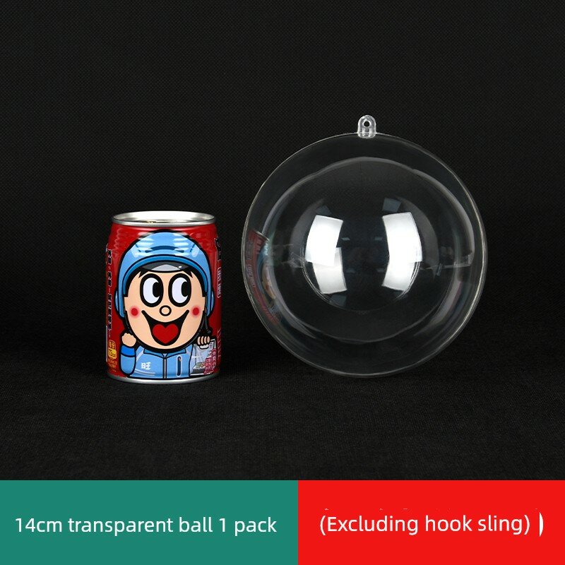 Прозрачный акриловый шар, диаметр 14 см, один шт. для магазинного декора, прозрачное подвесное украшение