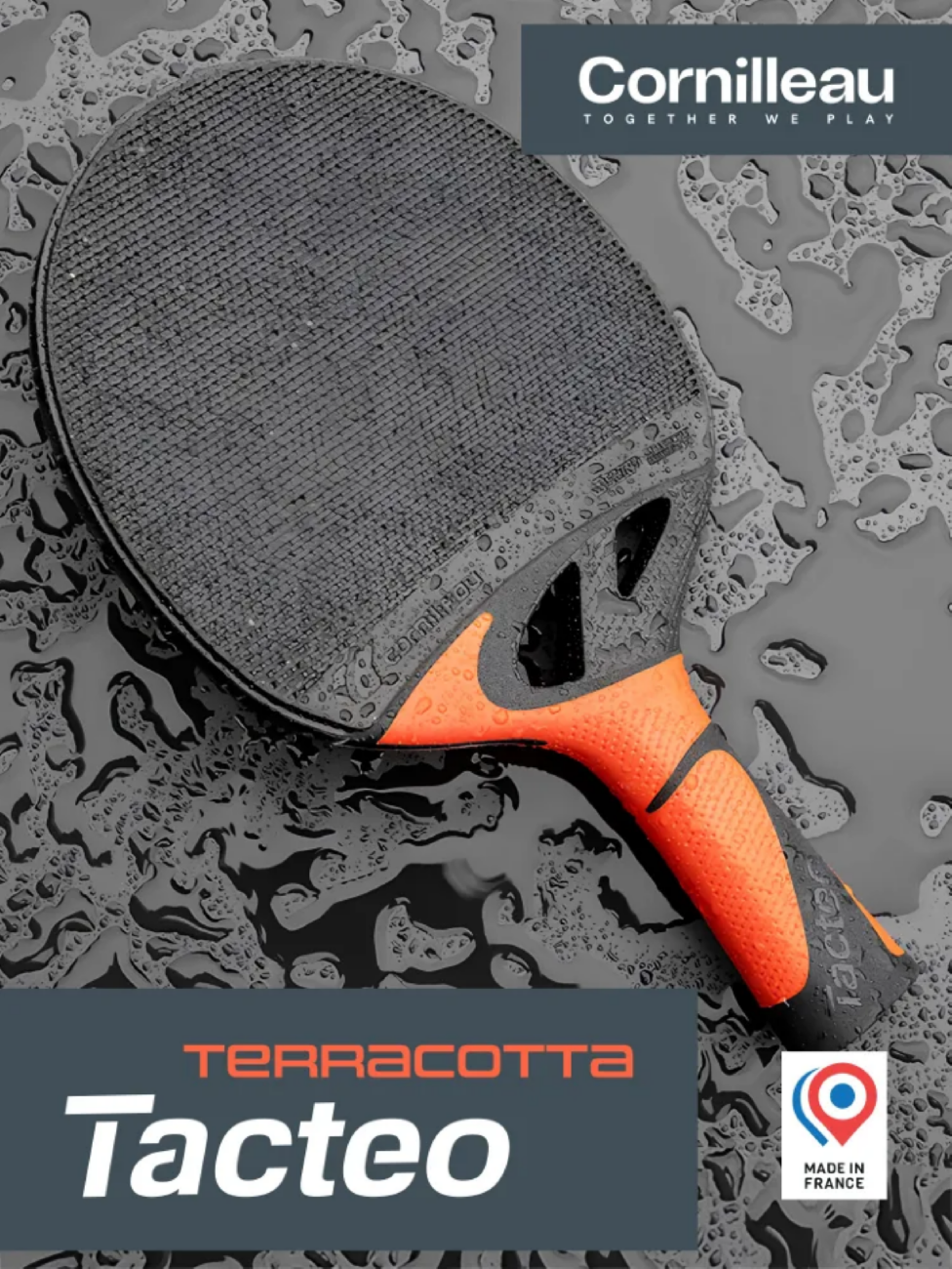 Ракетка для настольного тенниса CORNILLEAU TACTEO TERRACOTTA всепогодная