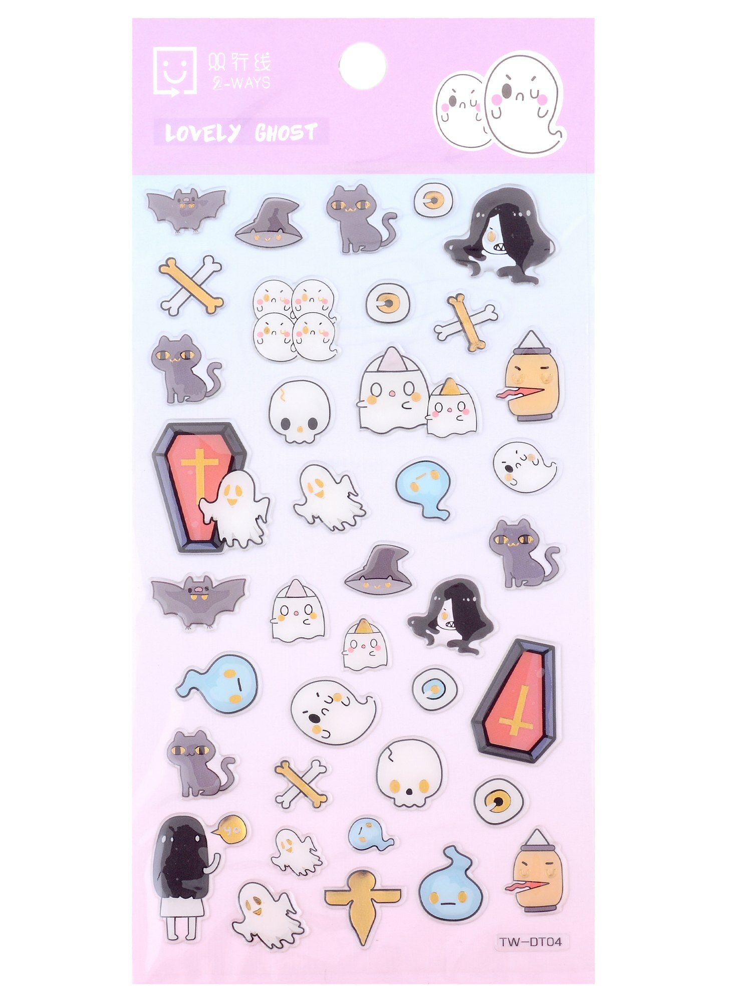 Наклейки Приведение 9,5*21,5 (Эпоксидная смола)