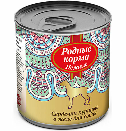 В желе консервы для собак сердечки куриные (цена за упаковку) 240г х 6 шт