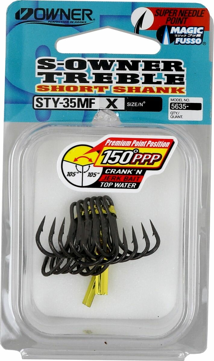 OWNER Крючок тройной STY-35MF №6 8шт