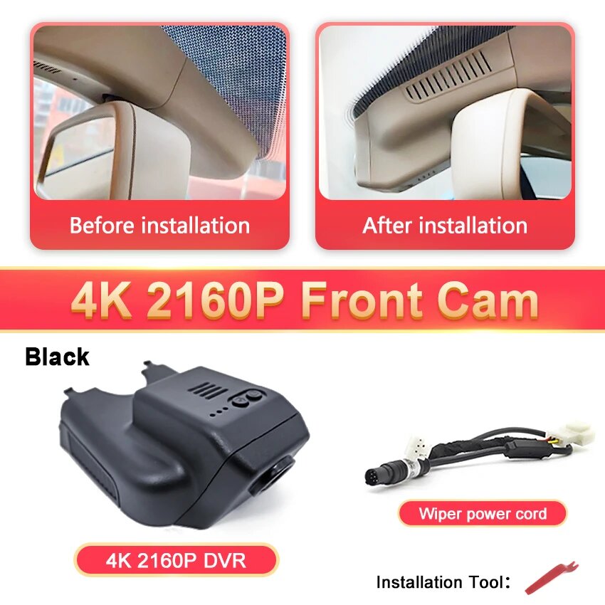 Автомобильный видеорегистратор 4K 2160P DVR Black