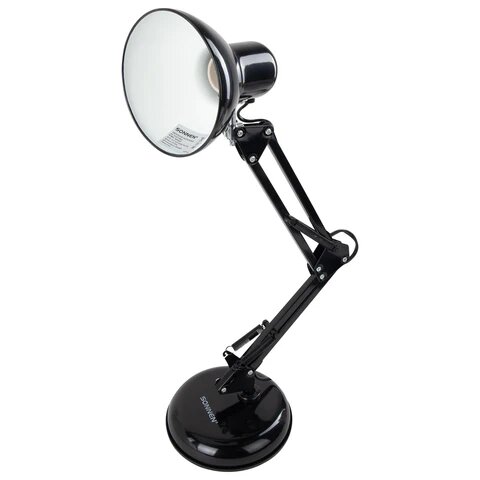 Настольная лампа-светильник SONNEN TL-005, подставка, 40 Вт, Е27, черный, высота 50 см, 237646