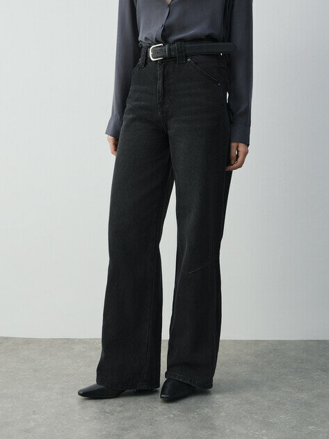 Джинсы широкие 