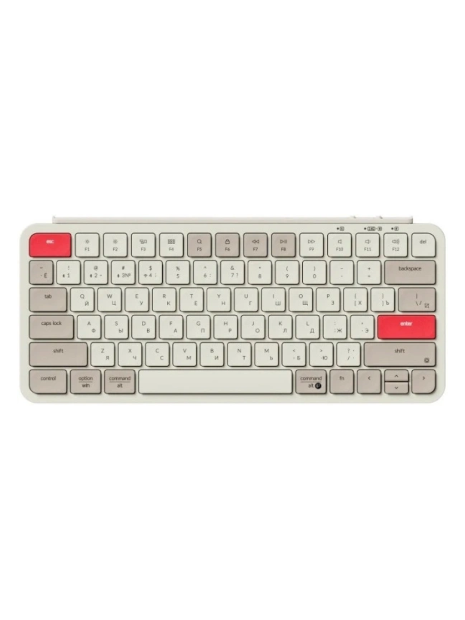 Клавиатура Wireless Keychron B1 Pro B1P-K13 ультратонкая, 77 клавиш, ножничные переключатели, цвет Retro Red