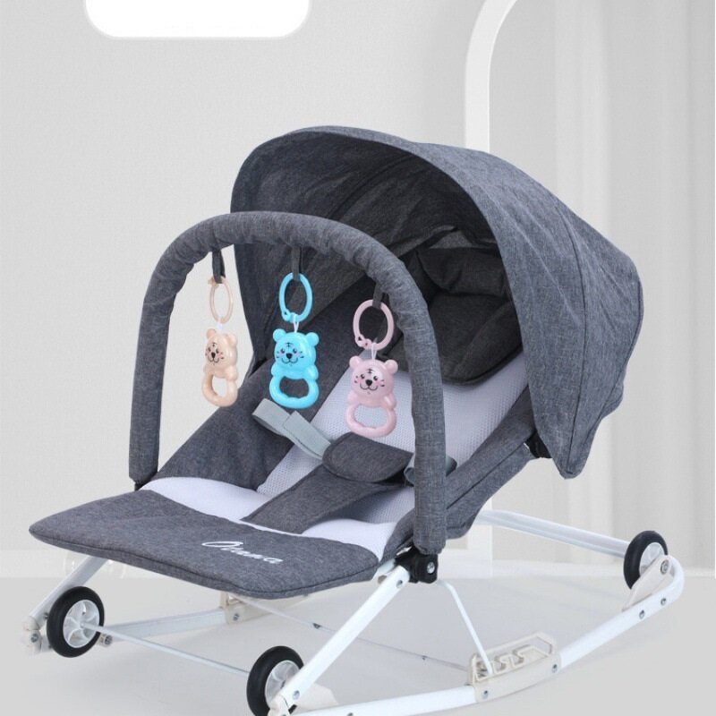 Колыбель-люлька, колыбель для новорожденных, металлическая, на колесах, зеленый