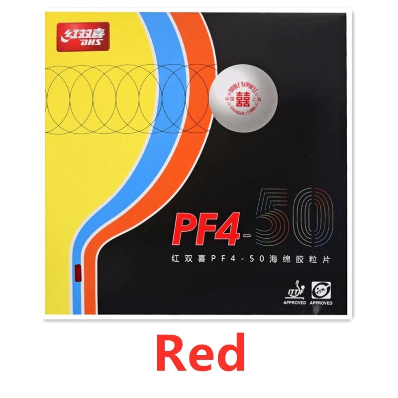 Губка для настольного тенниса DHS PF4-50 Красный, 1pcs Red