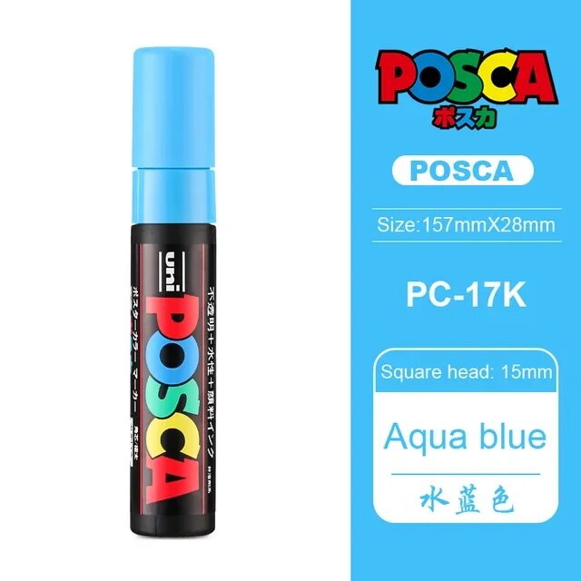 Маркер POSCA PC-17K, синий, 15 мм, 17K-8