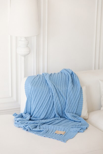 Плед La Maison de Domitille Manhattan Blue 120x180 см