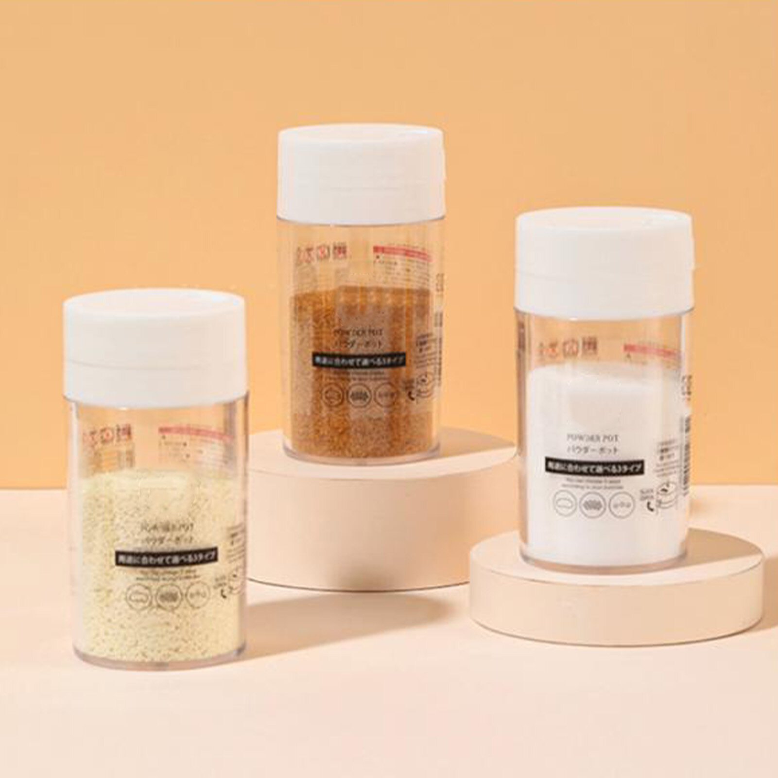 Банка для специй, пластиковая бутылка для приправ, контейнер для сахарного шейкера, дозатор для хранения порошков для приправ для специй