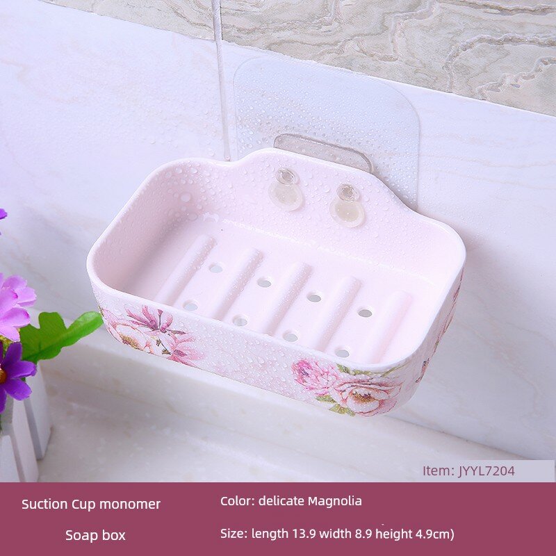 Настенная мыльница Hill в американском стиле, без сверления, с двойным слоем и дренажем, для дома Однослойный – нежная