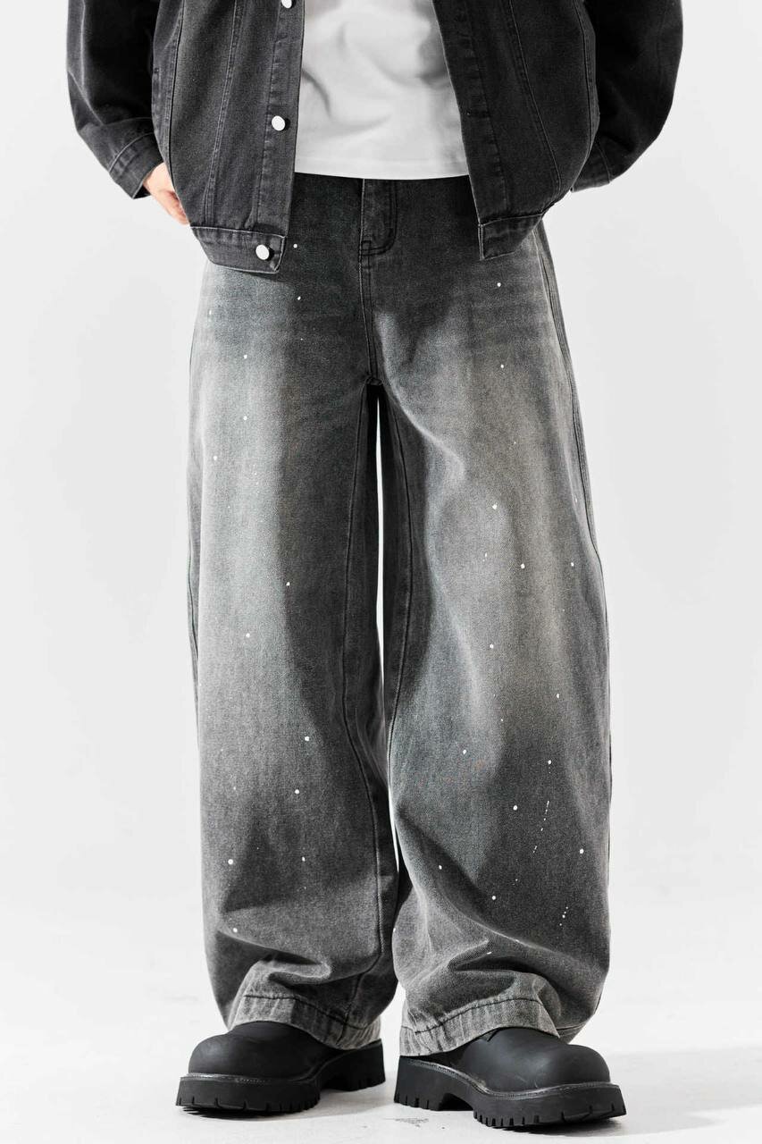 Джинсы широкие 