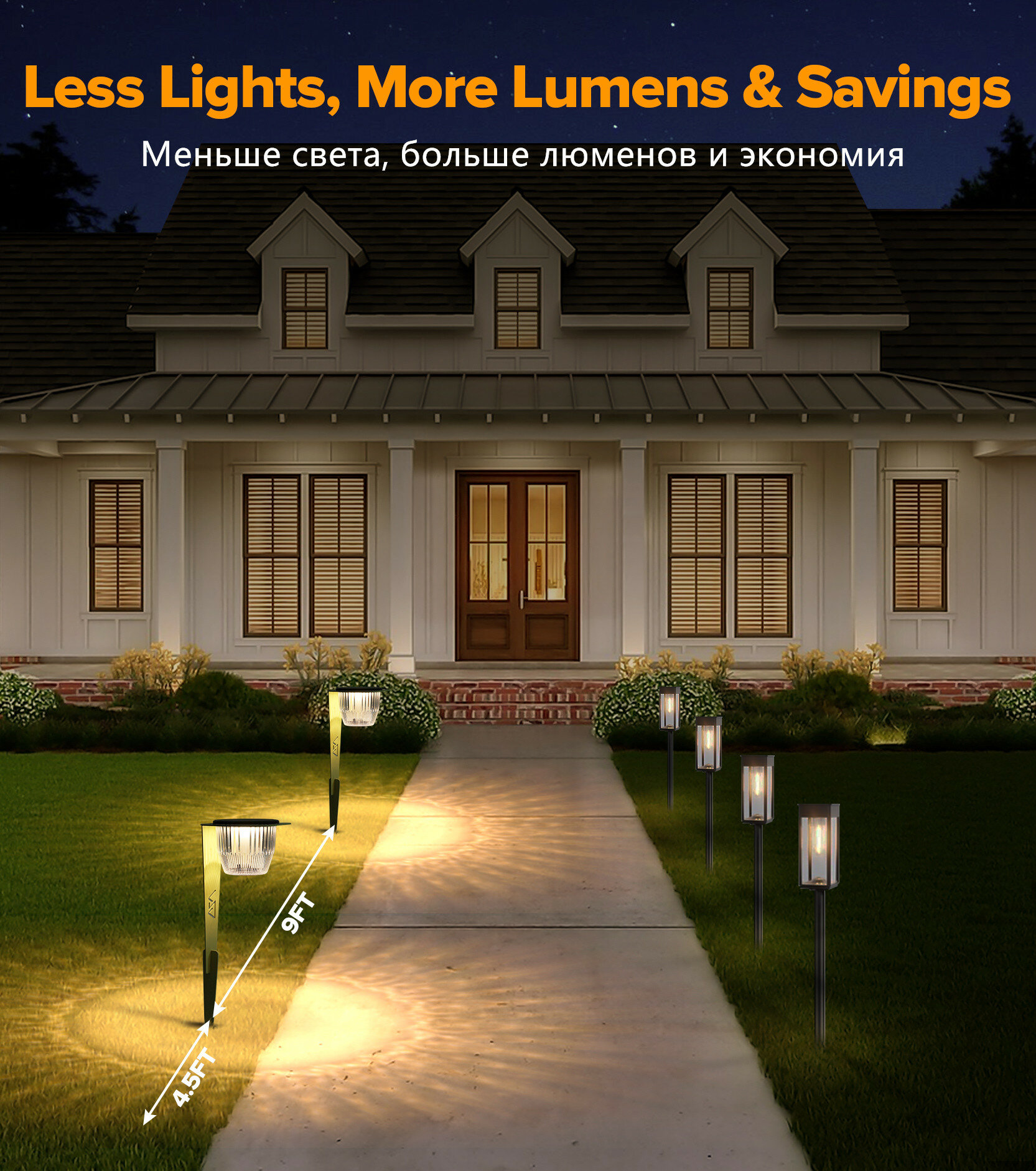 Ландшафтный светильник "spotlight", открытый, водонепроницаемый, светодиодный, беспроводной, 2 шт