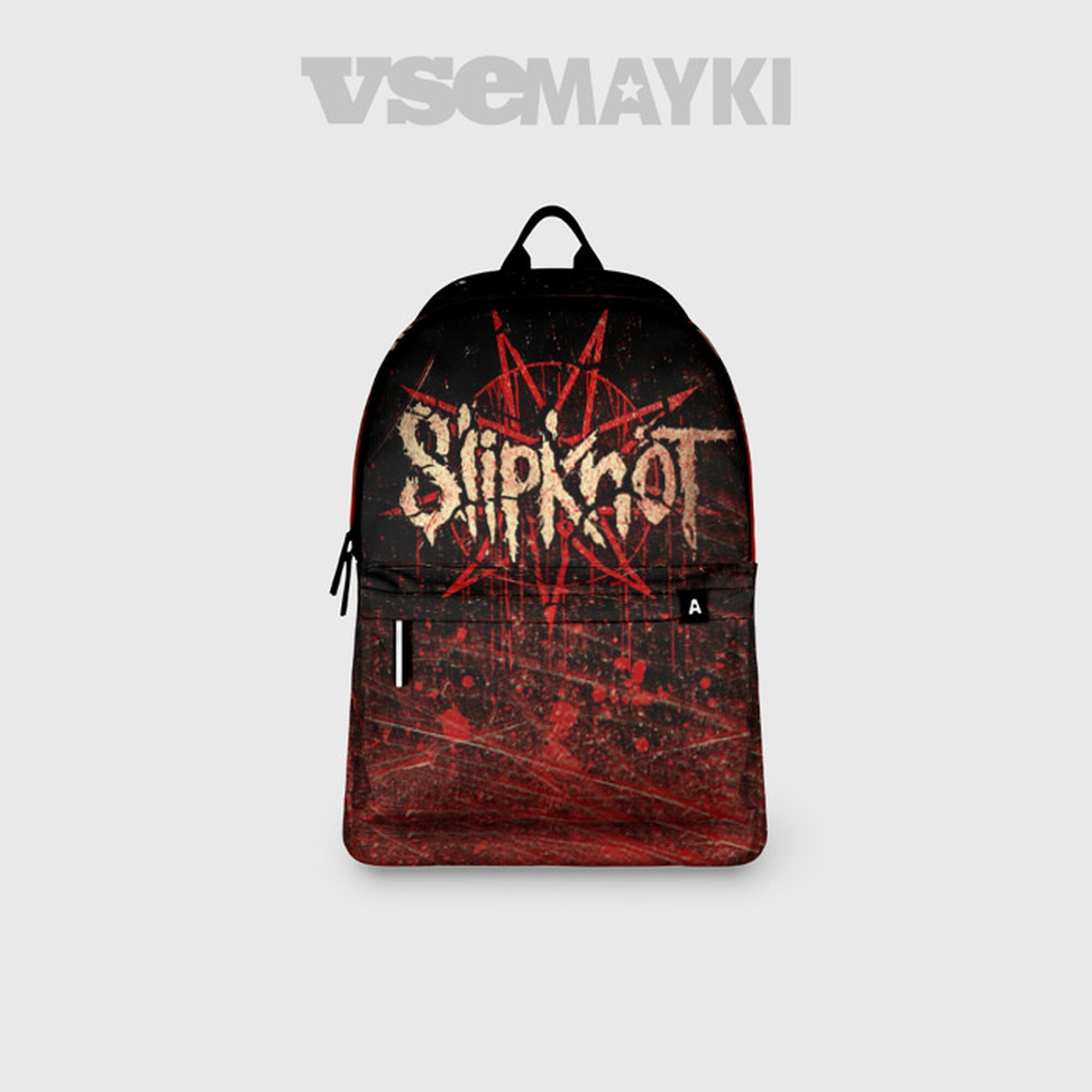 Рюкзак с принтом Слипкнот Гранж Slipknot Grunge, One size, белый