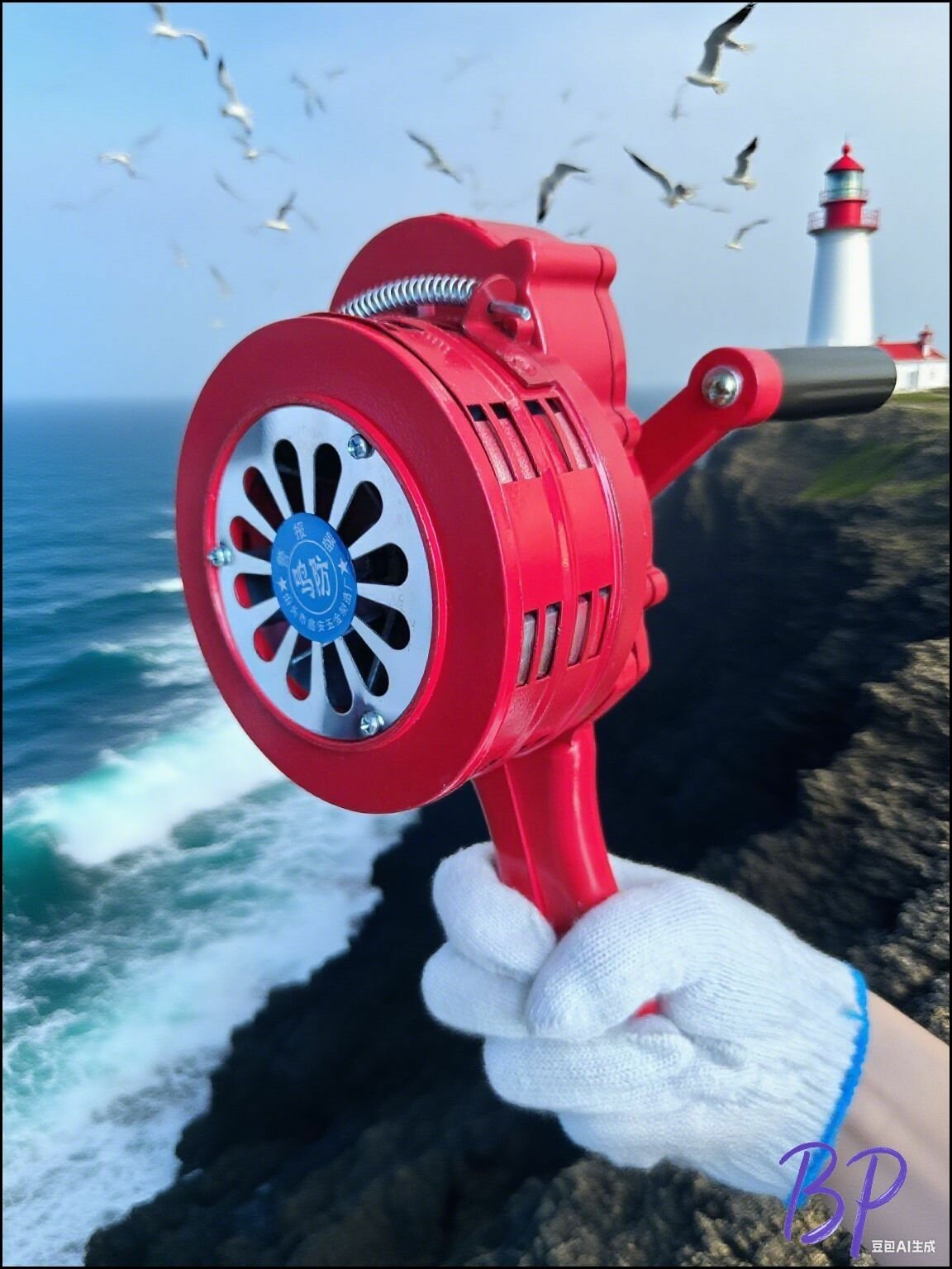 Переносная ручная сирена SY-100 (110 дБ) из алюминиевого сплава, дальность>1000 м