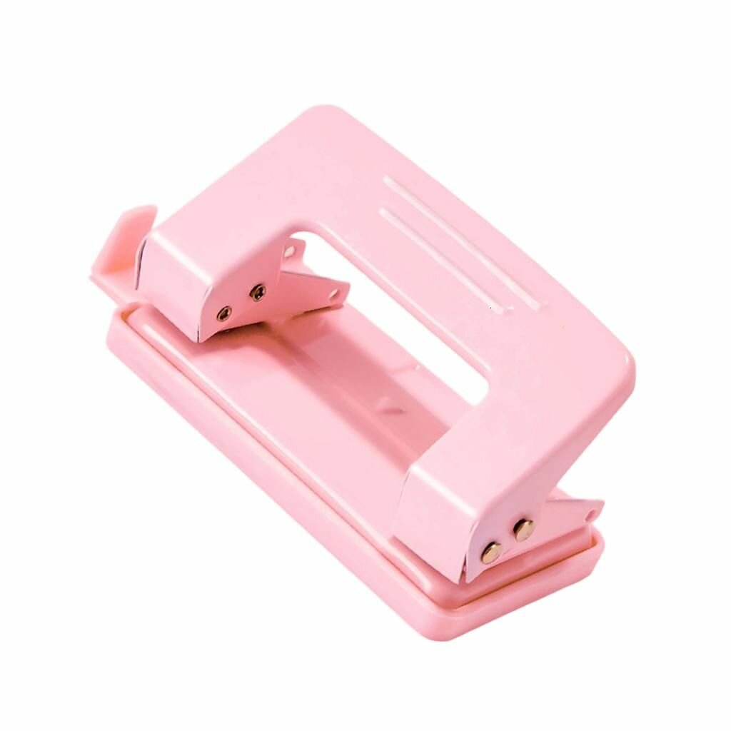 Дырокол 2 отверстия, Розовый