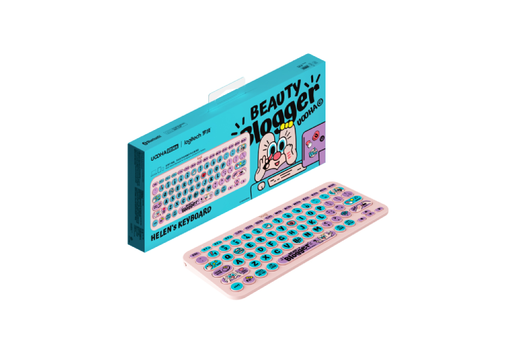 Набор клавиатуры и мыши Logitech 6033971, pink, беспроводной