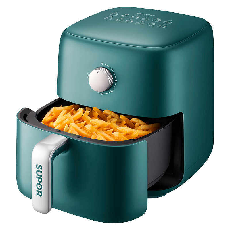 Воздушная фритюрница SUPOR KJ42D111, 4,2 л, многофункциональная, цвет: pine green, для домашнего использования