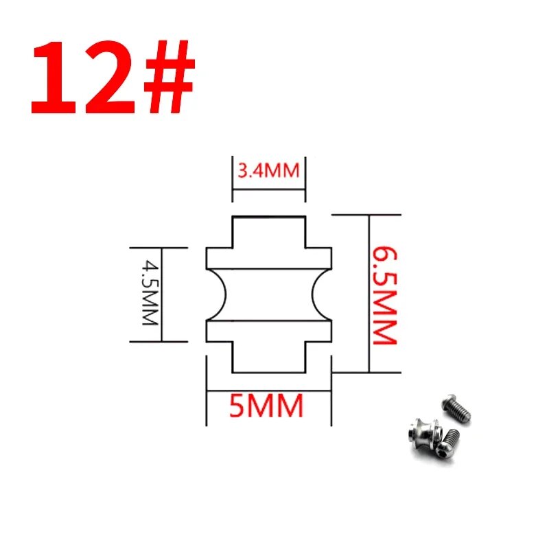 Винты для рукоятки ножа, 12 white, 10sets